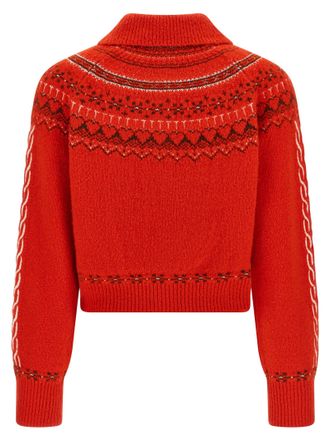 Guest In Residence Cardigan - Red