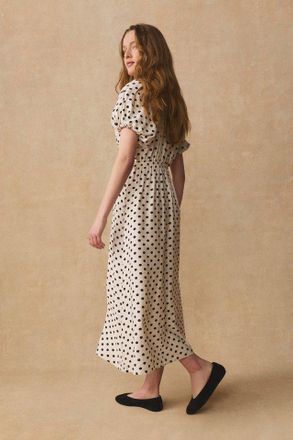 Next Midikleid Midikleid mit Puff&auml;rmeln (1-tlg)