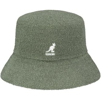 Kangol Frottee Bermuda Bucket Stoffhut Sommerhut Strandhut Sonnenhut Fischerhut Damen/Herren - Sommer Frühling-Sommer - XL (60-61 cm) Oliv