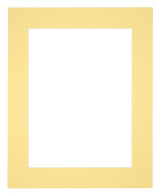 Yd. Passepartout 25x30 cm f&uuml;r Fotogr&ouml;&szlig;e 13x18 - Gelb - Museumkarton - Au&szlig;enma&szlig;e 25x30 cm - Innengr&ouml;&szlig;e 13x18 cm