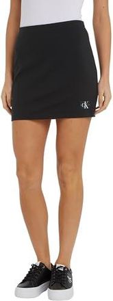 Calvin Klein Jeans Jupe Femme Milano Mini Skirt Courte, Noir (CK Black), M