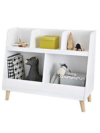 Vertbaudet Meuble de Rangement Ligne Confetti Blanc TU