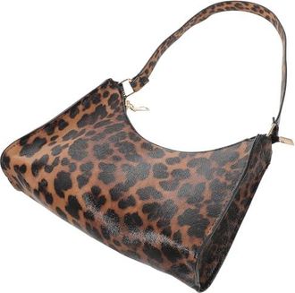 BESTONZON Paquet Bandoulière Femme en PU Léopard Petit Format Bras Pochette de Rangement Légère et Pratique Sac à Main pour Sorties Quotidiennes et Occasions Ca