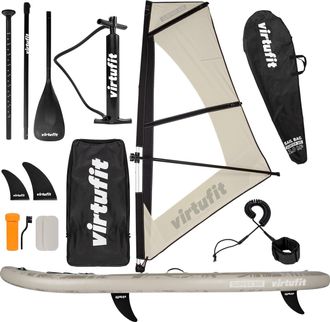 VirtuFit Supboard Surfer 305 - Beige - Inklusive Windsurfer und Zubeh&ouml;r