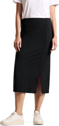 Street One Damen A361507 Midirock mit Print, Black, 44