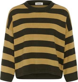 Soaked In Luxury Pull-over court et ample Spina - Femme - Pulls - Brun - Taille: 36 FR