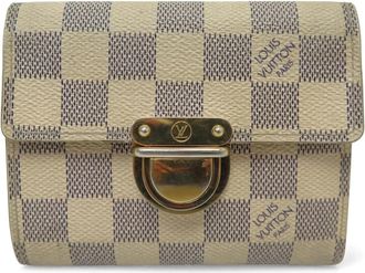 Louis Vuitton Portemonnaie - LOUIS VUITTON KOALA GELDB&Atilde;-RSE AUS DAMIER AZUR CAN - Gr. unisize - in Beige - f&uuml;r Damen
