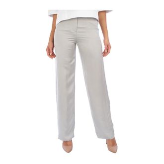 Emporio Armani Palazzo Hose - - Trousers - Damen - Grau - M