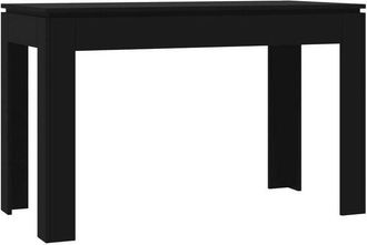 Les Tendances Table à manger rectangulaire bois noir Jonan 120cm