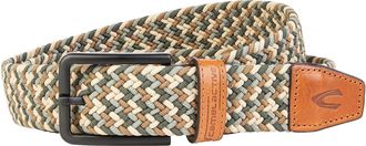 Camel Active Herren Gürtel mit Flechtmuster Beige-Grün, menswear-XXL
