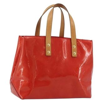 Louis Vuitton Sac &agrave; main vintage en cuir verni doccasion - Femme - Pre-owned - Rouge - Taille: ONE Size