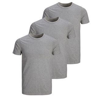 Jack & Jones T-Shirt Herren Basic T-Shirt 3er Pack Rundhals O-Neck Regular Baumwolle Lycra