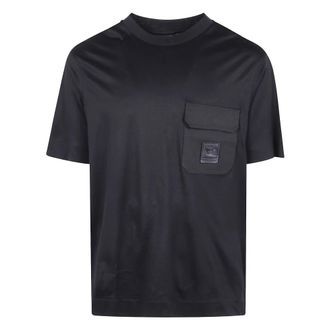 Emporio Armani Herren, Oberteile, Schwarzk, SGröße