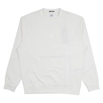 C.P. Company Logo Patch Rundhals-Sweatshirt - - Sweatshirts & Hoodies - Herren - Wei&szlig; - XL