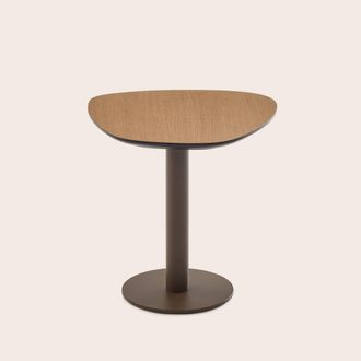 Madura Table DAppoint Ismeria Ch&ecirc;ne et bronze - MARRON