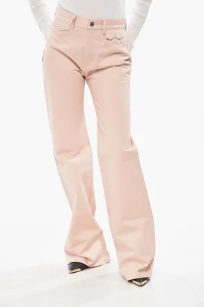 Chlo&eacute; Baumwoll-Hose mit geradem Bein und Mehrfachtaschen Chloe
