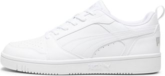 Puma Rebound V6 Low Unisex Sneaker, Puma White Cool Light Gray, 40.5 EU