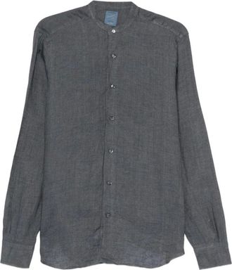 Barba Homme, Chemises, Gris, Taille: 2XL Chemise &agrave; Col Mao