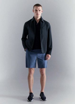 Mango Veste imperm&eacute;able &agrave; poches bleu marine - Homme - XXL - MANGO MAN