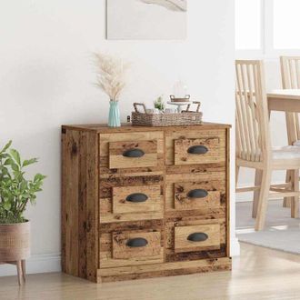vidaXL Buffet Bois Ancien 70 x 35,5 x 67,5 cm Bois ding&eacute;nierie vidaXL