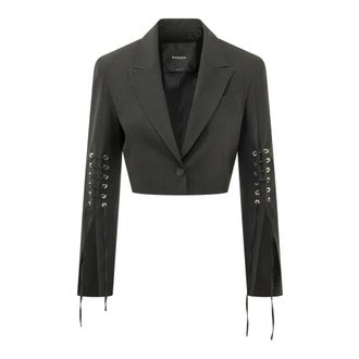 Pinko Corvette Cropped Blazer - - Jackets - Damen - Schwarzk - M