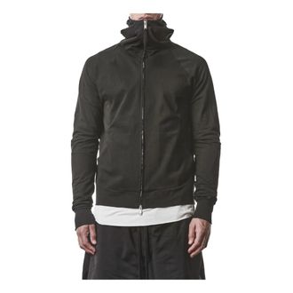 Thom Krom Homme, Sweatshirts et sweats &agrave; capuche, Noir, Taille: XL Felpa Zip e Cappuccio