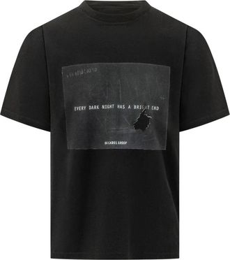44 Label Group Relaxed Slim Fit T-Shirt - - Tops - Herren - Schwarzk - M