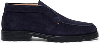 Santoni Wildleder Desert Boot - - Shoes - Herren - Blau - 40 EU