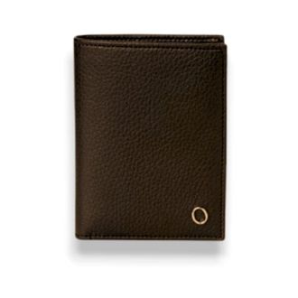 Orciani Homme, Accessoires, Noir, Taille: ONE Size Portefeuille vertical en cuir avec inserts m&eacute;talliques argent&eacute;s