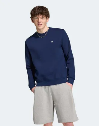 adidas Originals Essentials - Sweat ras de cou &agrave; logo tr&egrave;fle - Indigo nuit-Bleu