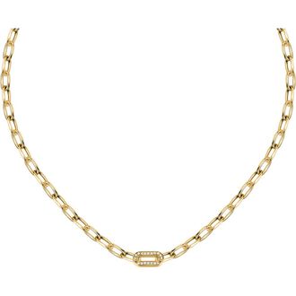 Morellato Collier en acier et cristal