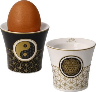 GOEBEL Eierbecher Set Lotus Yin Yang