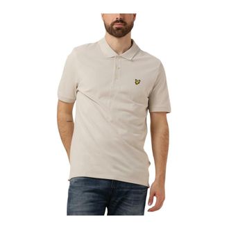 Lyle & Scott Einfarbiges Poloshirt - - Tops - Herren - Beige - L
