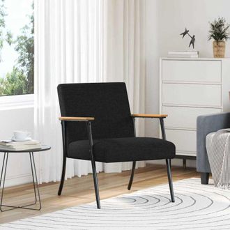 vidaXL vidaXL fauteuil Noir tissu