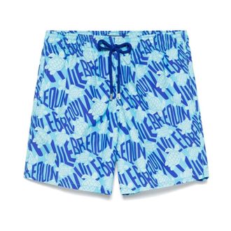 Vilebrequin Klares Blaues Meer Kleidung Kordelzug Shorts - - Swimwear - Herren - Blau - 2XL