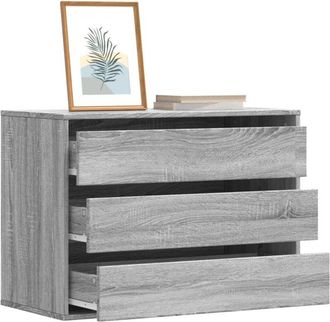 vidaXL Kommode Grau Sonoma 80x41x58 cm Holzwerkstoff - Vidaxl