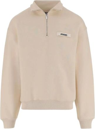 Jacquemus Chapeau de Camionneur Gros Grain &Eacute;l&eacute;gant - Homme - Sweatshirts et sweats &agrave; capuche - Beige - Taille: XL