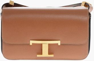 Tod's Leather Camera Bag with Monogram Gr&ouml;&szlig;e Unica