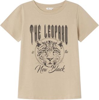 Springfield Damen Frqs Camiseta Kakis Unterhemd, Gold beige, X-Large