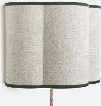 La Redoute Interieurs Applique En Lin Et Velours Thade