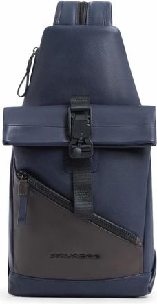 Piquadro Homme, Sacs, Bleu, Taille: ONE Size Sac bandouli&egrave;re convertible en sac &agrave; dos