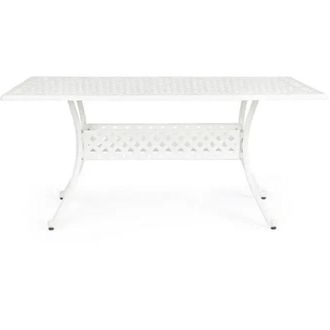 BIZZOTTO Rechteckiger Outdoor-Tisch Ivrea wei&szlig; 160x90 cm