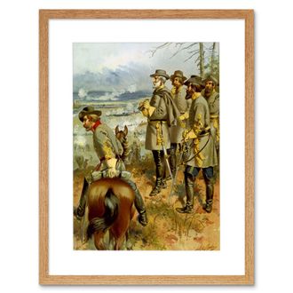 Wee Blue Coo WAR US CIVIL GENERAL LEE BATTLE FREDERICKSBURG FRAME ART PRINT PICTURE F12X1832