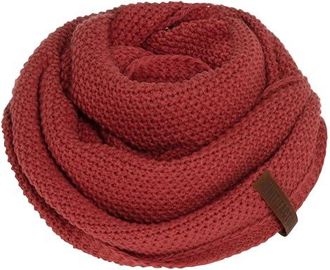 Knit Factory Coco Foulard Infini Tube - &Eacute;charpe tube pour femme et homme - Pour lautomne et lhiver - Tour de cou - Cache cou - Snood tricot&eacute;e - Baked Apple - Taill