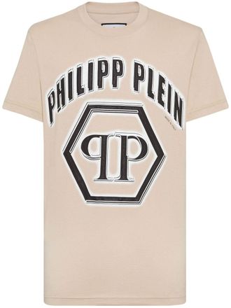Philipp Plein t-shirt en coton &agrave; logo imprim&eacute; - Tons neutres