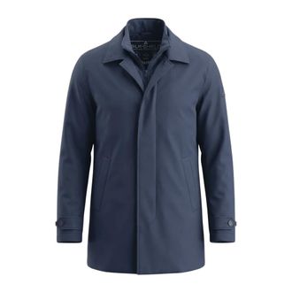 H&egrave;SKIMO Trench Pettorina Silk Shield - - Coats - Herren - Blau - L