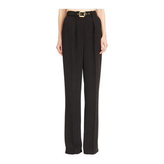 Elisabetta Franchi Hose mit G&uuml;rtel - - Trousers - Damen - Schwarzk - S