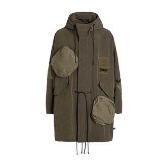 Dolce & Gabbana Homme, Manteaux, Vert, Taille: M Parka &agrave; capuche