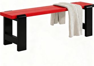 Generic Garderobenbank Farbenfrohe Bänke aus Massivholz Robuste Schuhbank mit Stauraum Schuhablage Tragkraft Bis zu 220 Kg für Eingangsbereich, Schlafzimmer(R