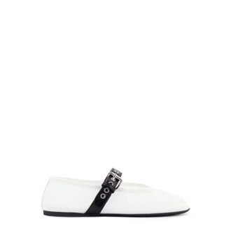 Miu Miu Ballerinas aus Mesh-Gewebe - - Shoes - Damen - Wei&szlig; - 36 EU